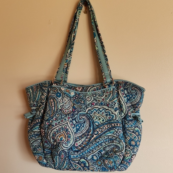 Vera Bradley | Bags | Vera Bradley Turquoise Handbag Excellent Like New ...